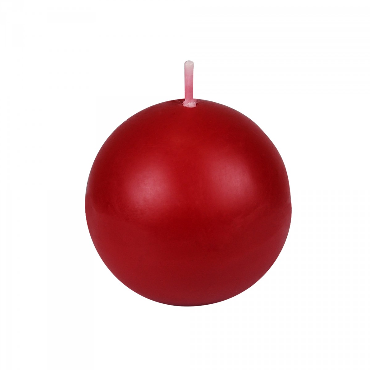 3 Inch Red Ball Candles (6pc/Box)