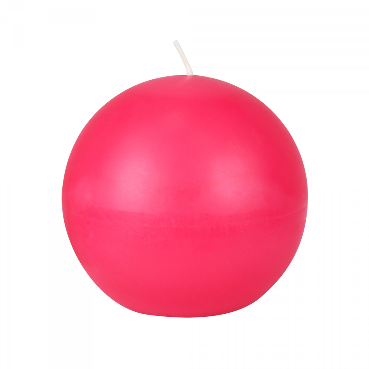 4 Inch Hot Pink Ball Candles (2pc/Box)