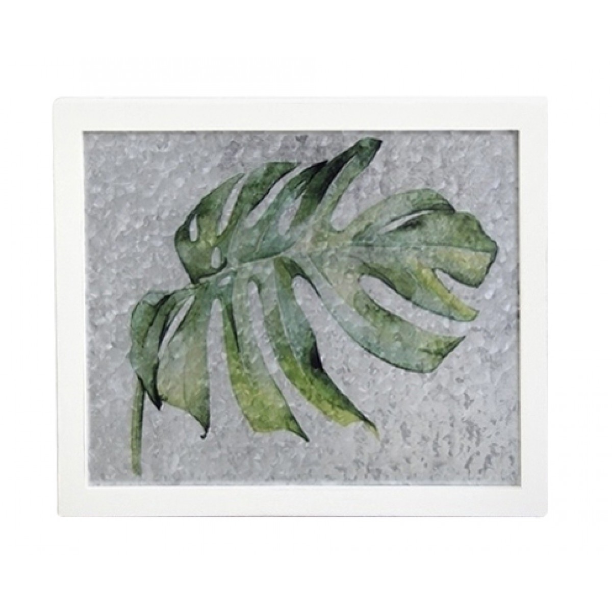 METAL WALL PLAQUE LEAVES DESIGN