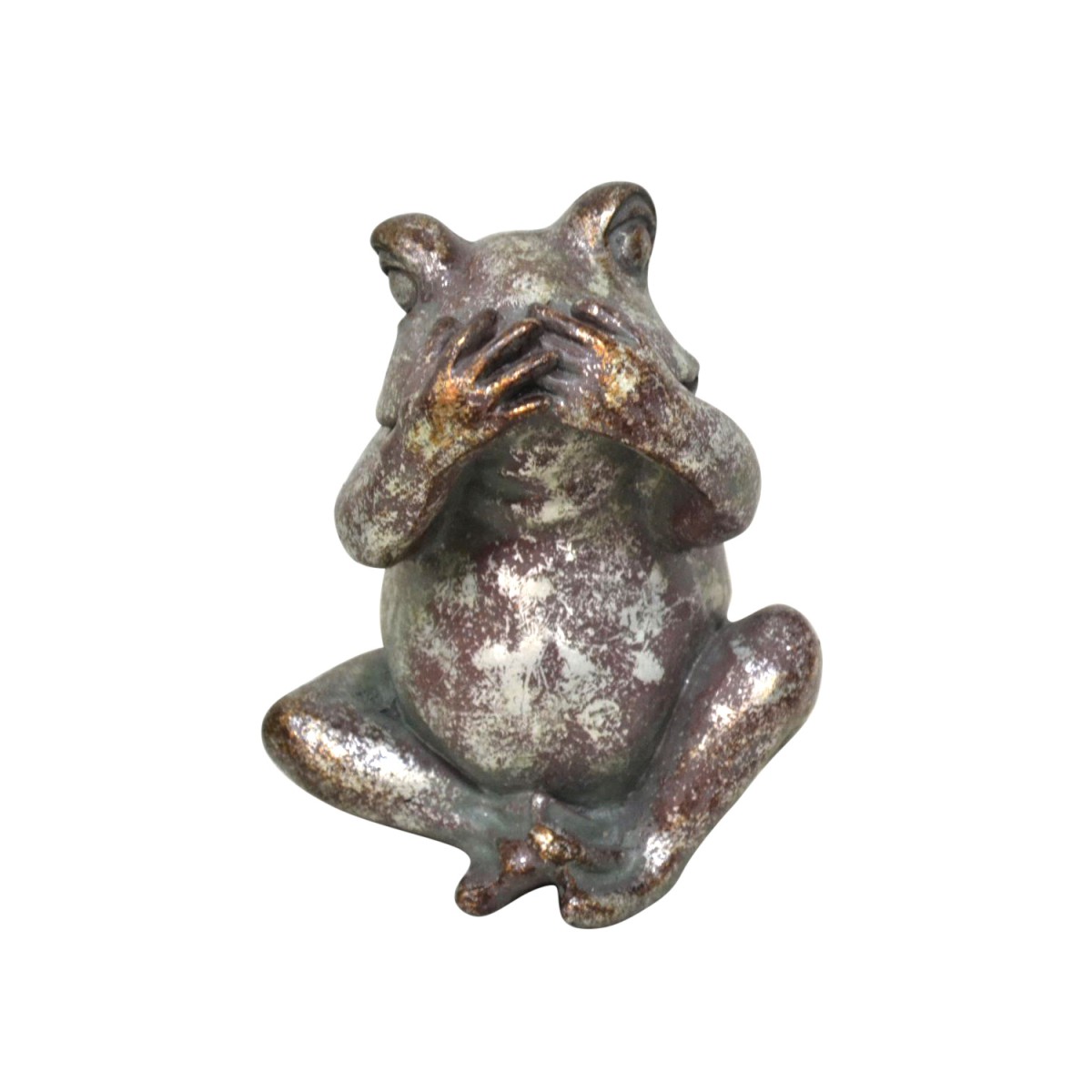 SPEAK NO EVIL FROG STATUE