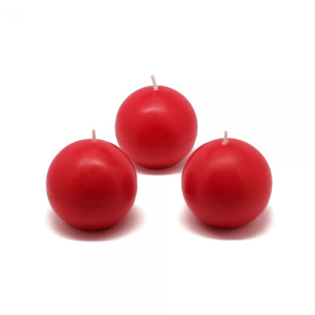2 Inch Red Ball Candles (12pc/Box)