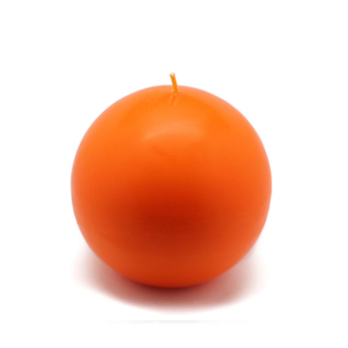 4 Inch Orange Ball Candles (2pc/Box)