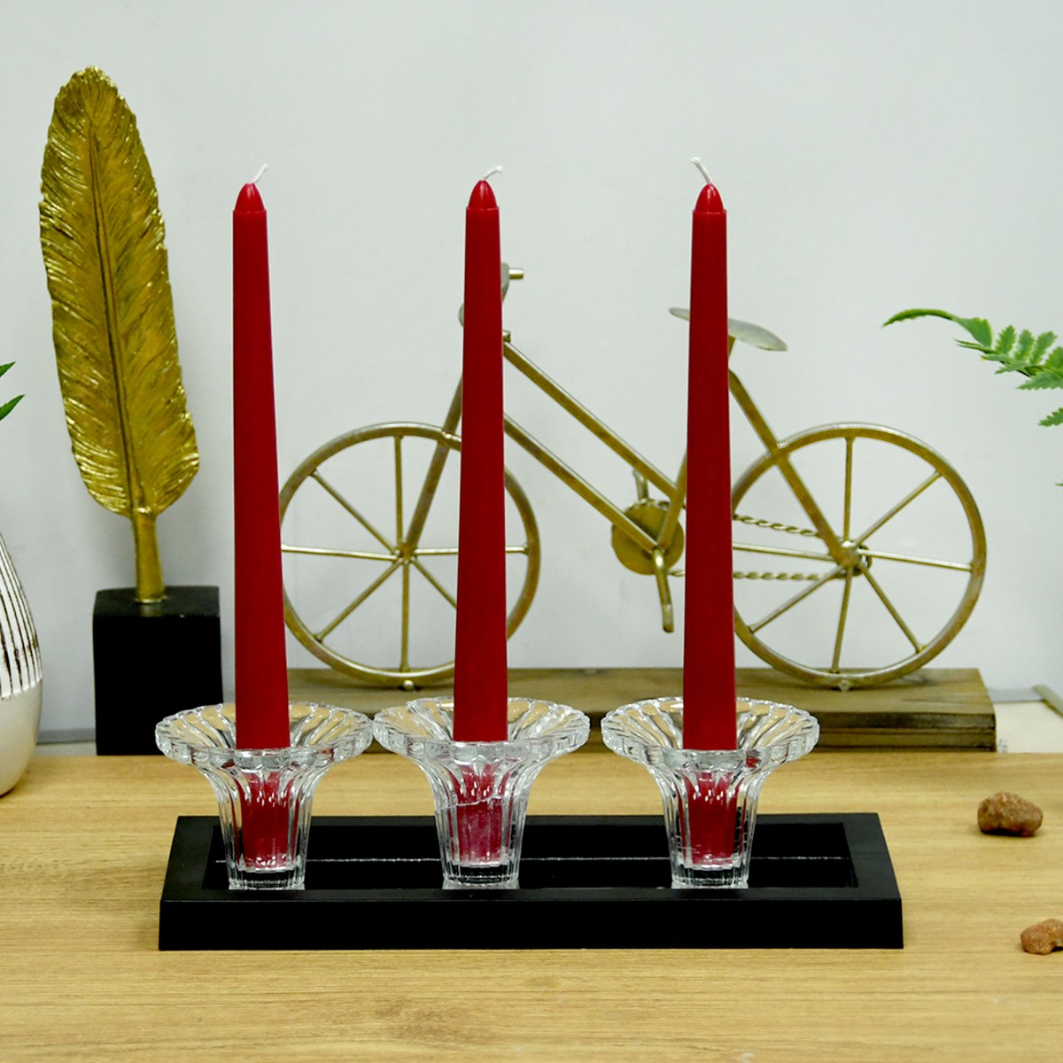 10 Inch Red Taper Candles (1 Dozen)
