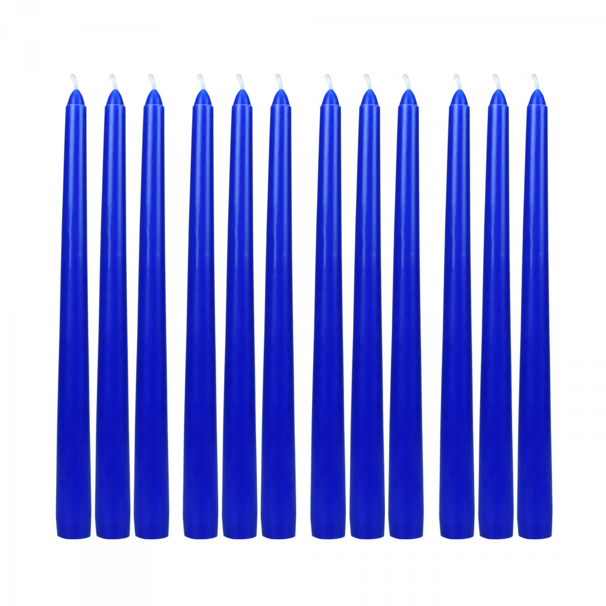 10 Inch Blue Taper Candles (1 Dozen)