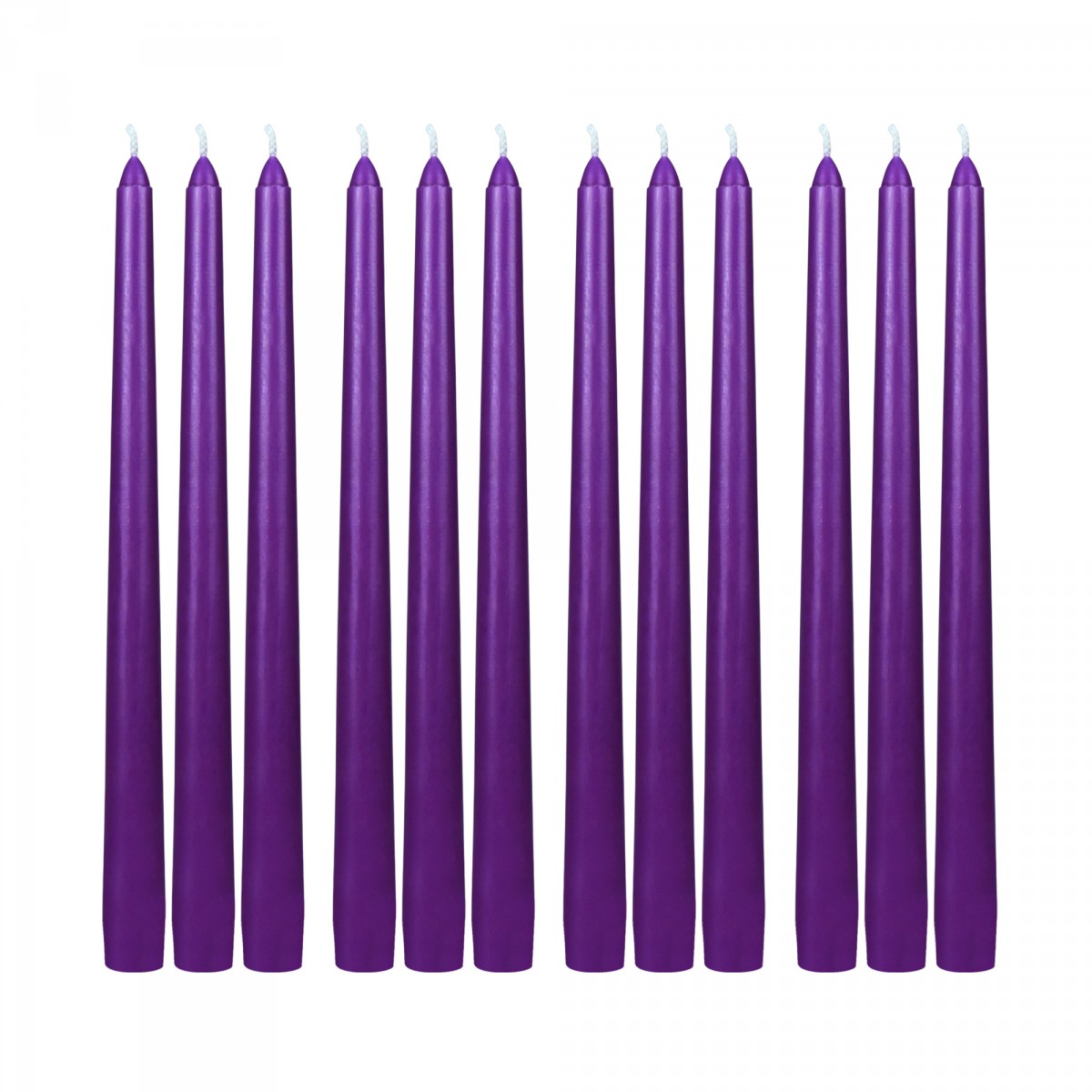 10 Inch Purple Taper Candles (1 Dozen)