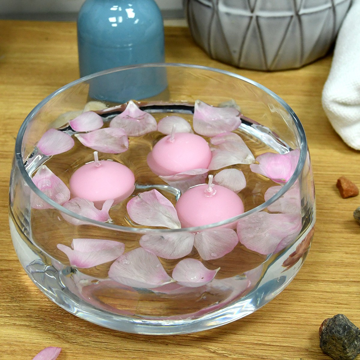 1 3/4 Inch Pink Floating Candles (24pc/Box)