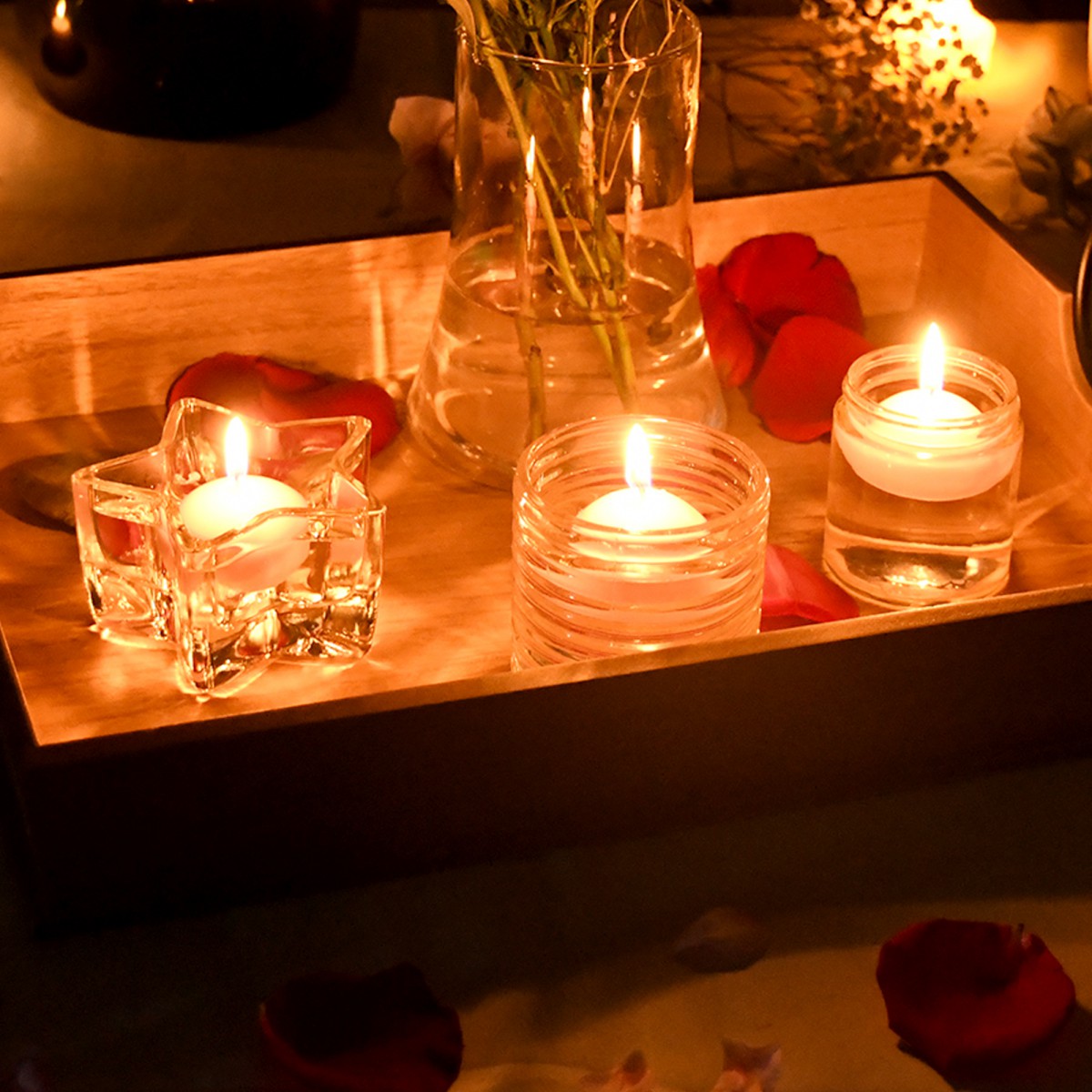 1 3/4 Inch Pink Floating Candles (24pc/Box)