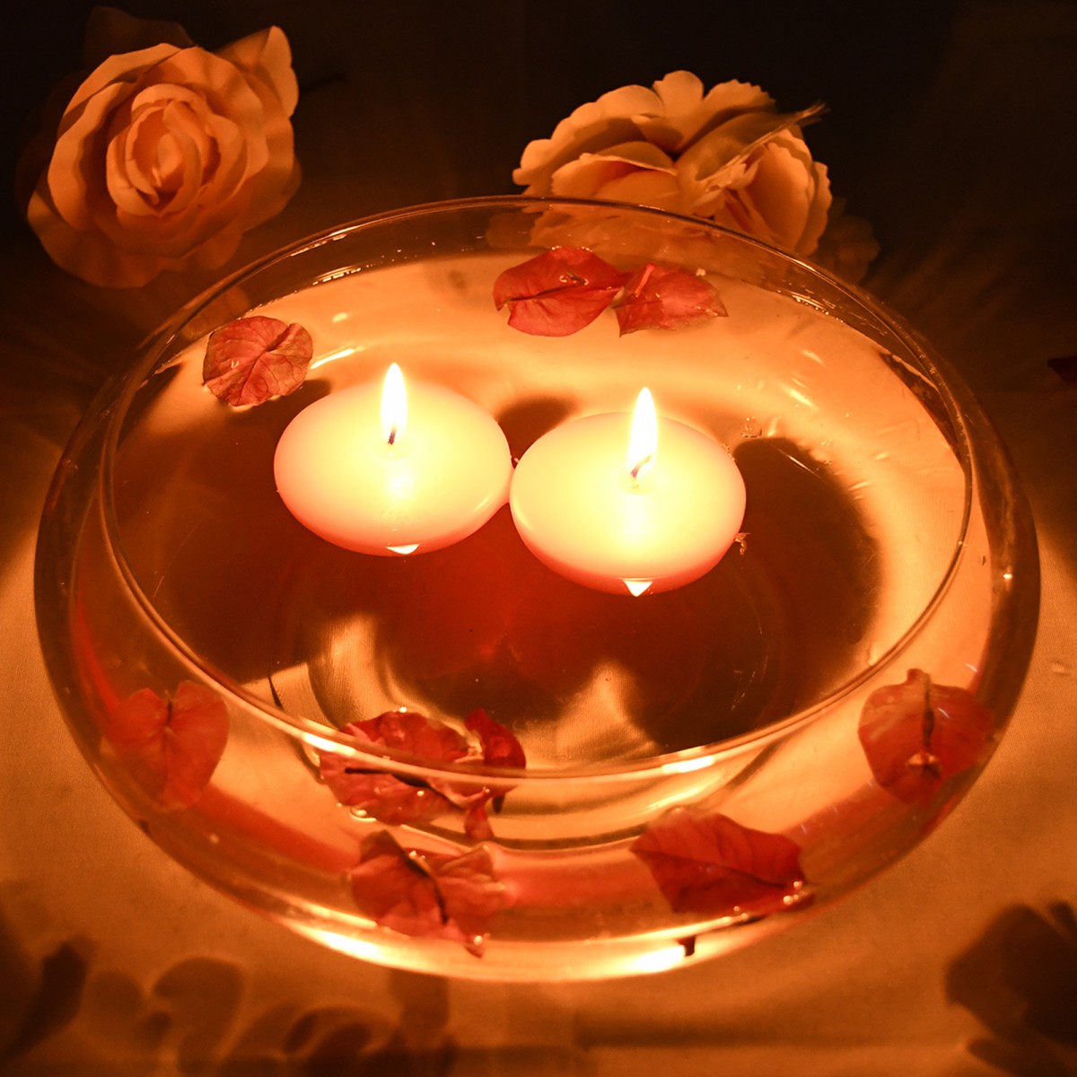 2 1/4 Inch Pink Floating Candles (288pcs/Case) Bulk