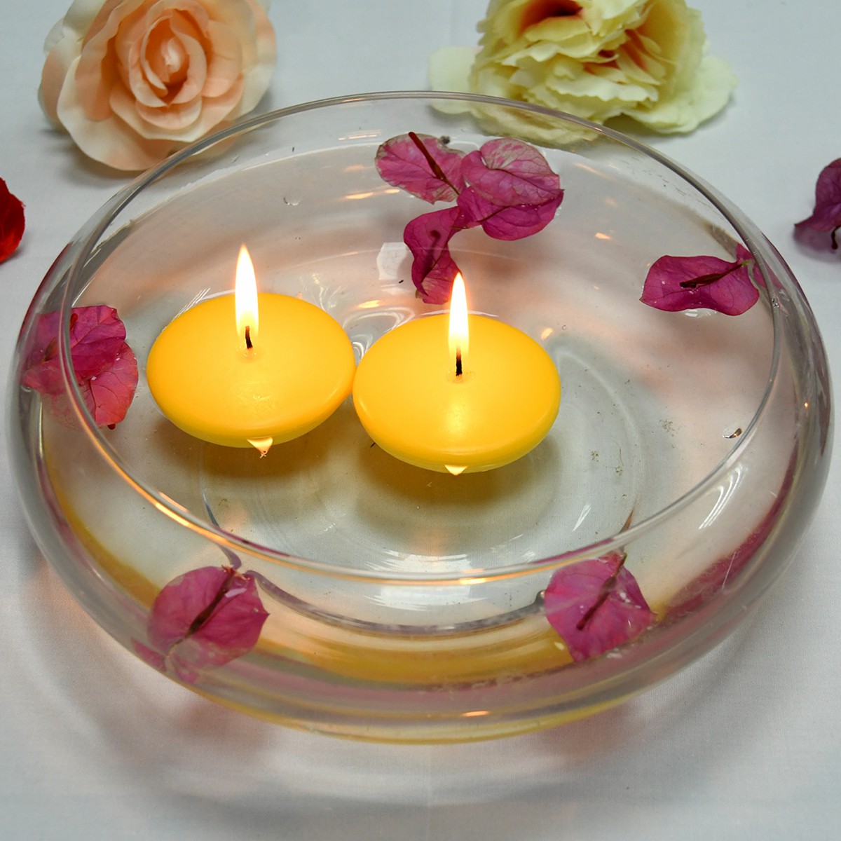 large floating candles