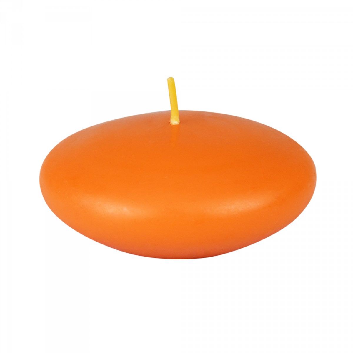 3 Inch Orange Floating Candles (12pc/Box)