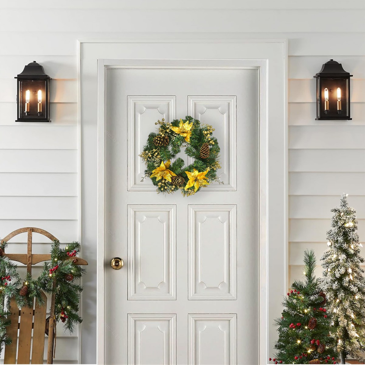 20 Inch Christmas Decorated Wreath