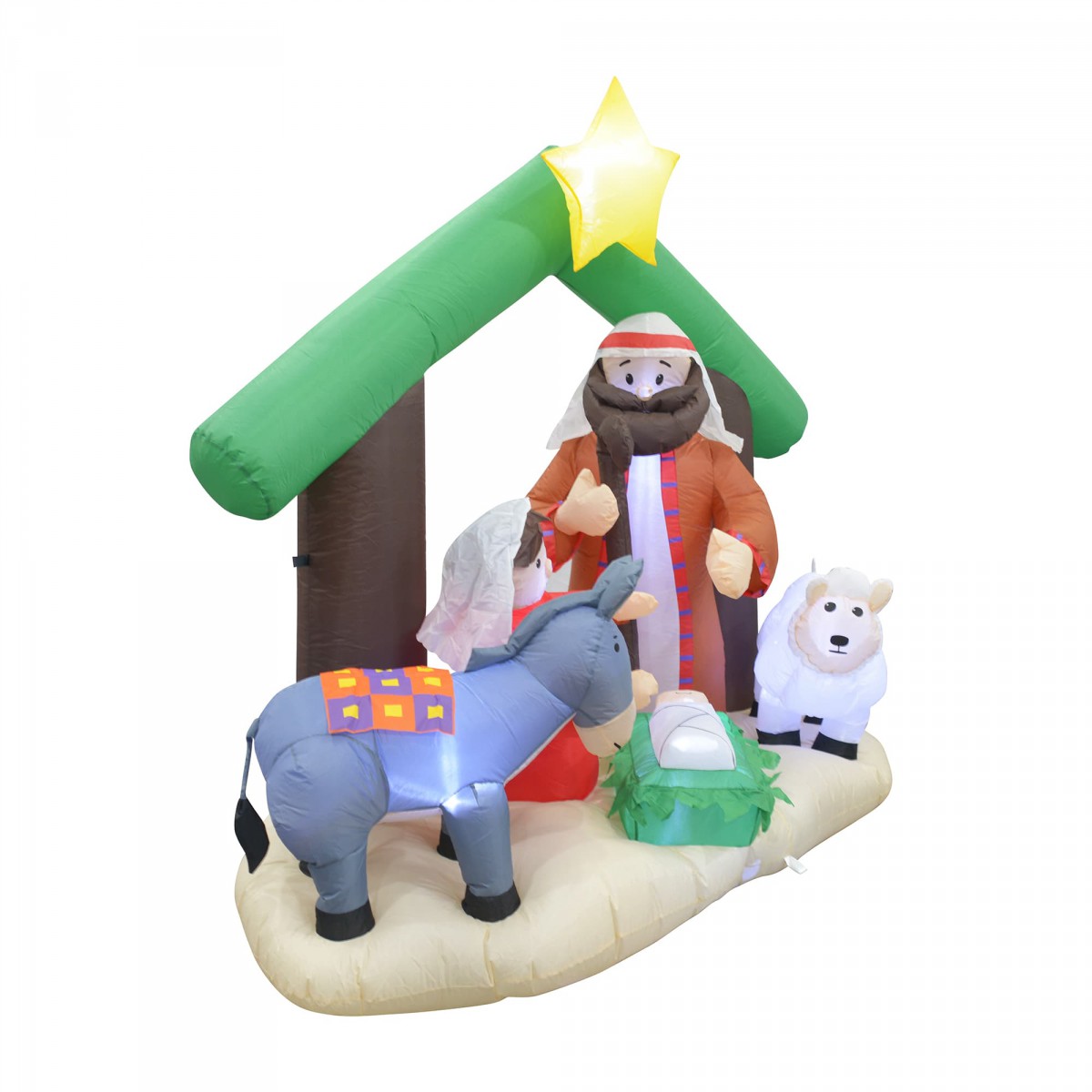 7FT L Inflatable Nativity Scene