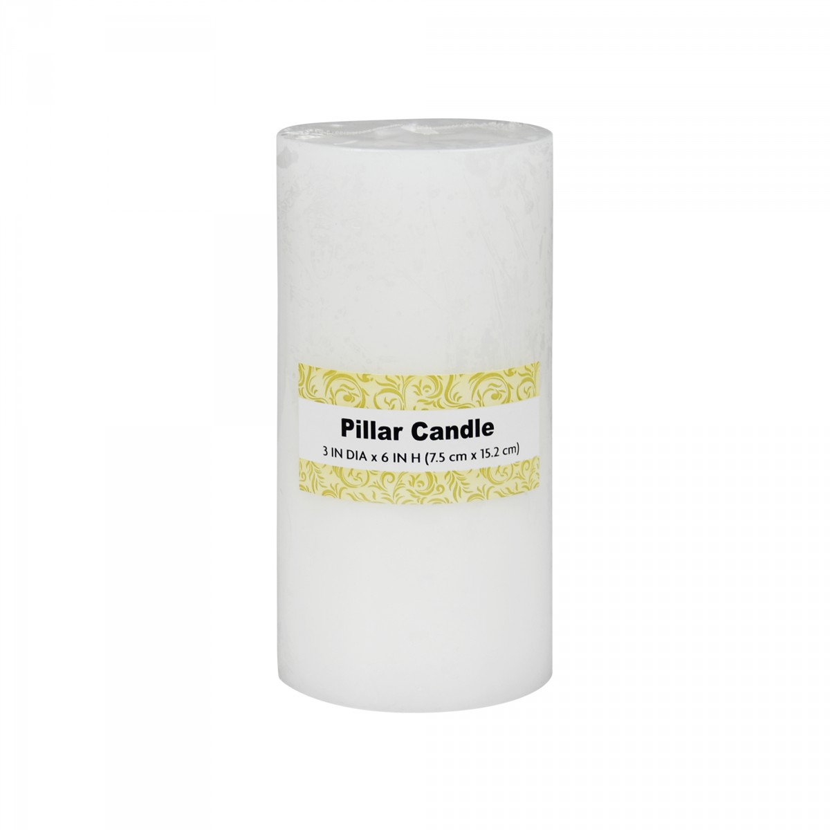 3 x 6 Inch White Citronella Pillar Candle