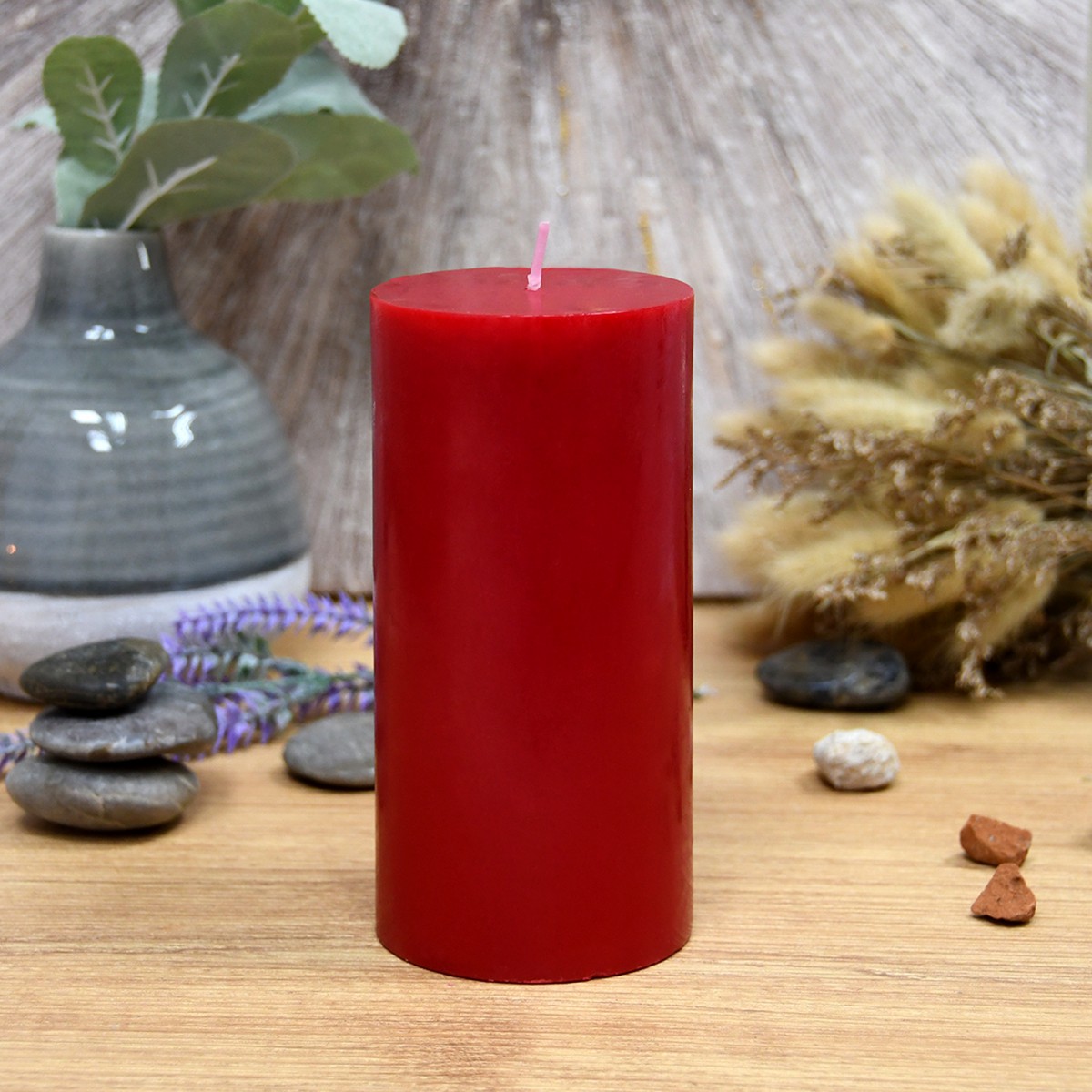 3 x 6 Inch Red Pillar Candle