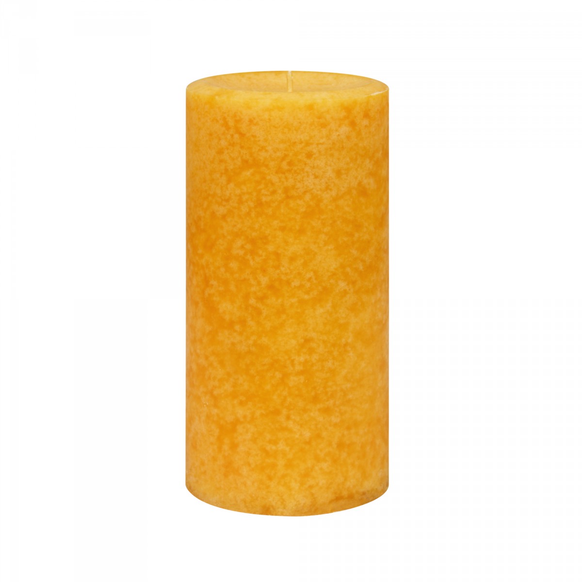 3 Inch x 6 Inch Pumpkin Spice Mustard Scented Pillar Candle