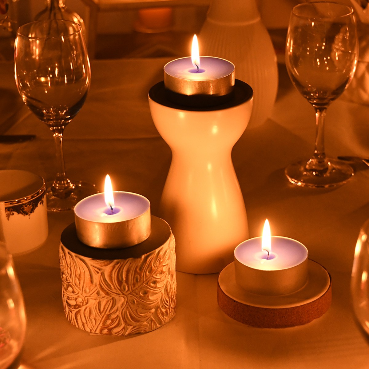 Mega Oversized Blue Tealights (12pc/Box)