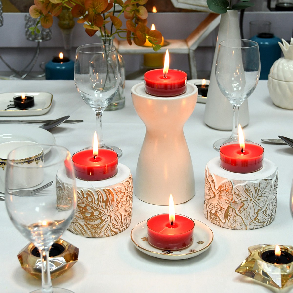 Mega Oversized Red Tealights (12pc/Box)