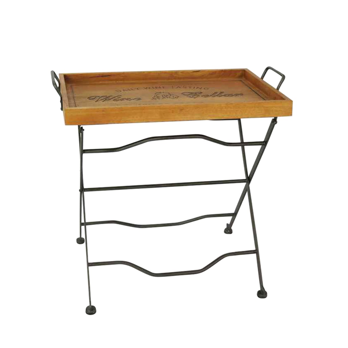 Wooden Rectangular Folding Tray