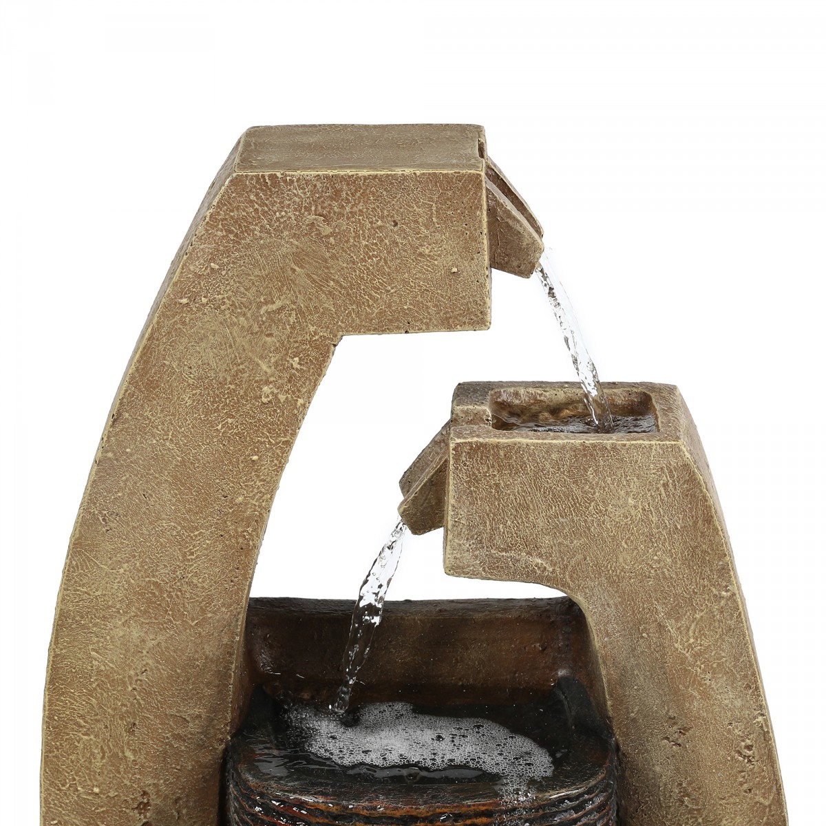 32 Inch Cascade Water Fountain with Led Light