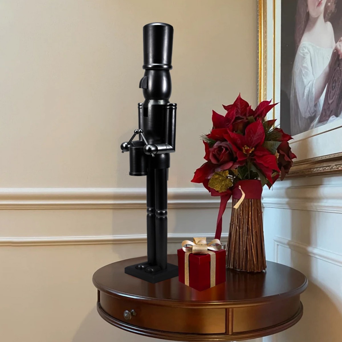 36inch wooden Black Soldier drummer Nutcracker