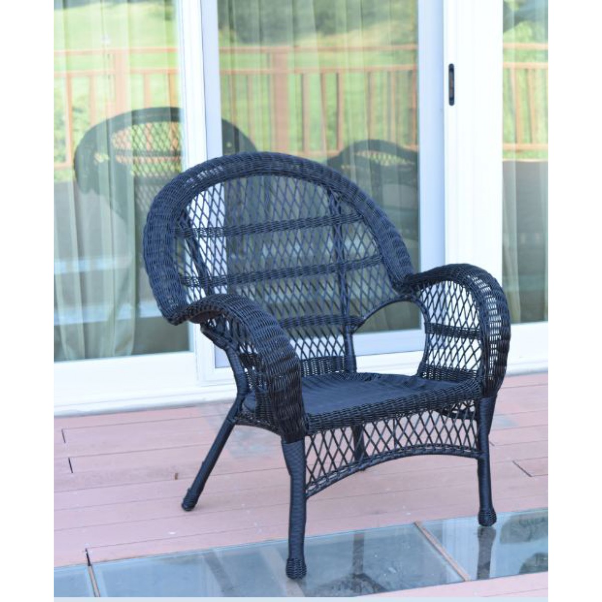 Santa Maria Black Wicker Chair